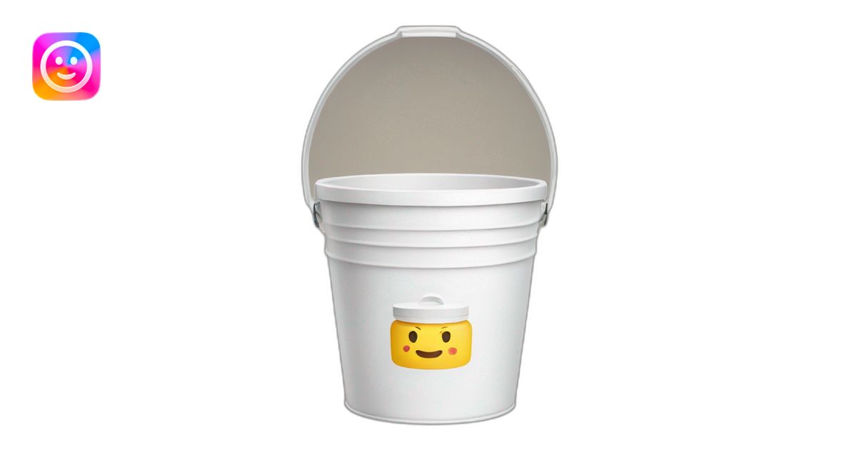 a bucket with mayonnaise emoji | AI Emoji Generator