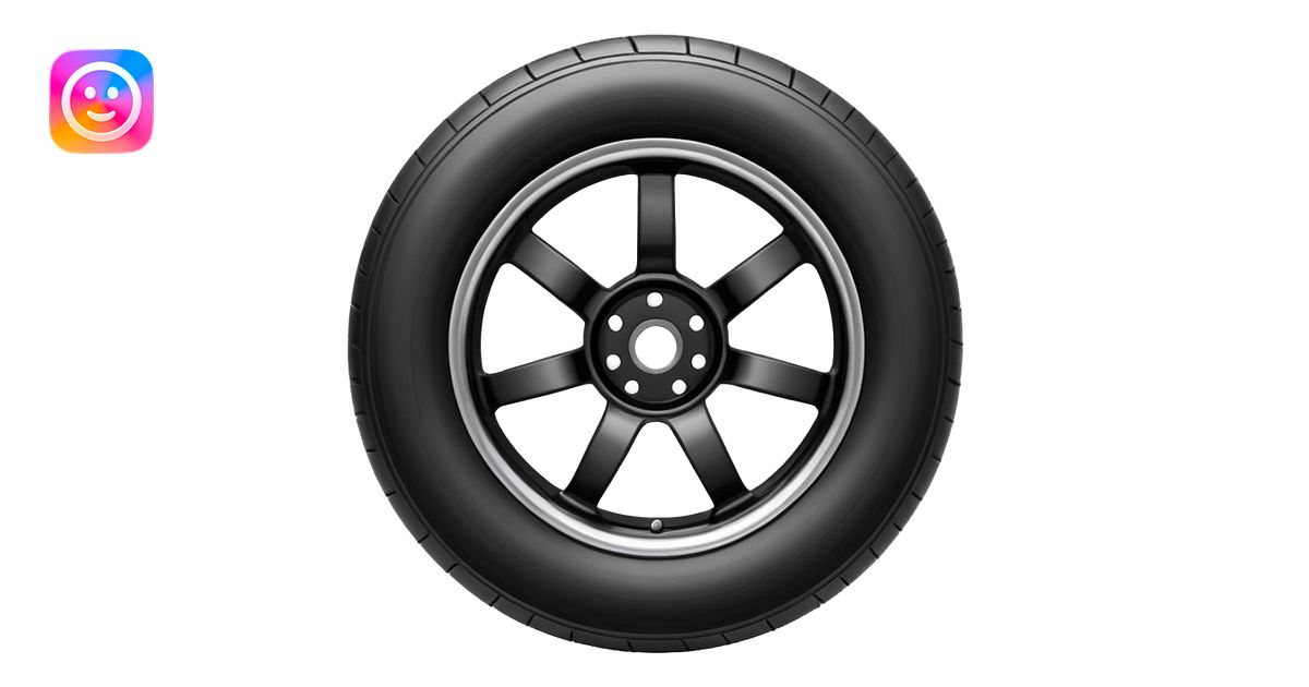 Formula car wheel emoji | AI Emoji Generator