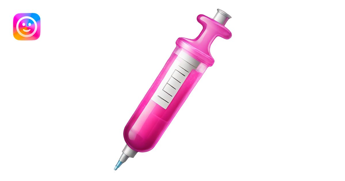 Pink syringe emoji | AI Emoji Generator