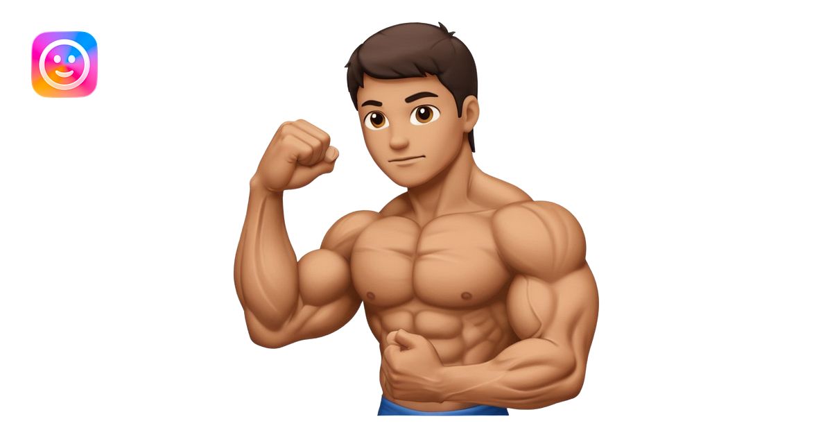 flexing arm emoji | AI Emoji Generator