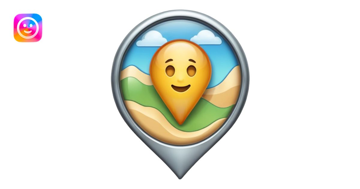Maps pin normal transparent emoji | AI Emoji Generator