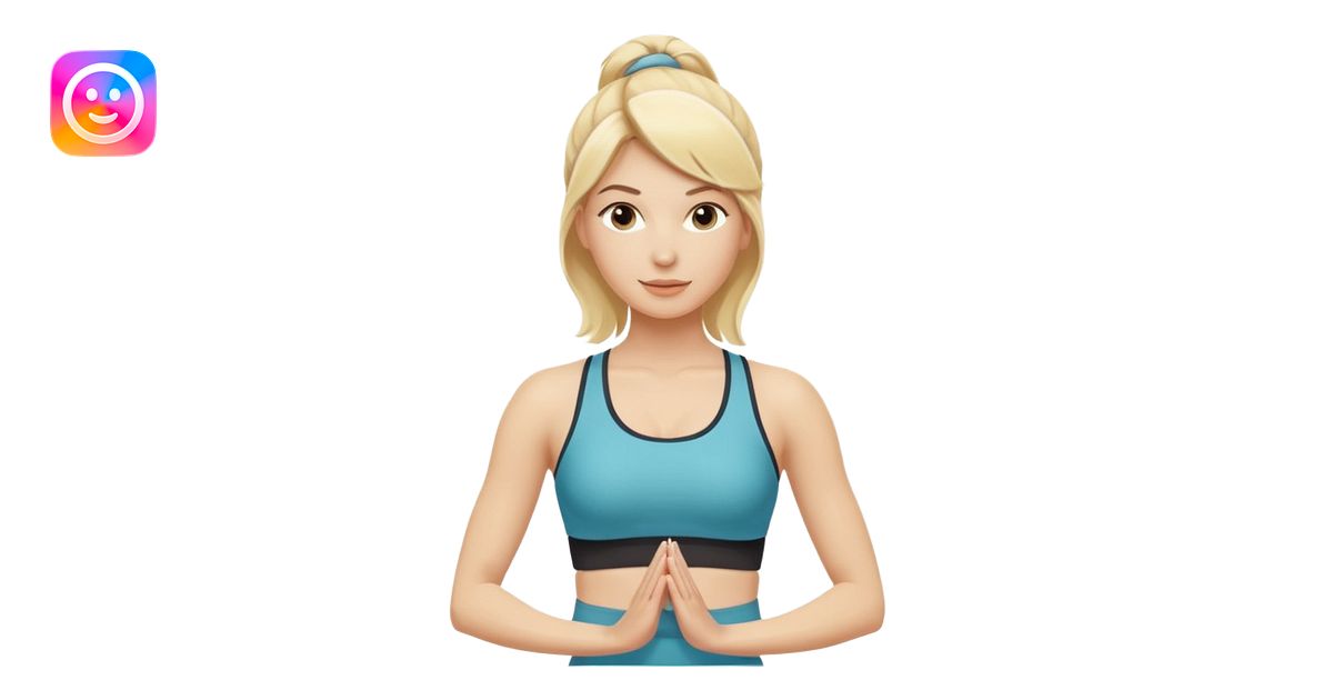 realistic blonde scandi pilates princess emoji | AI Emoji Generator