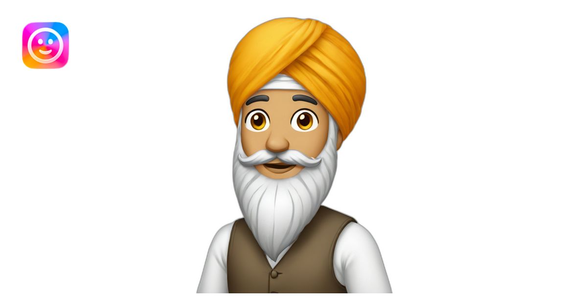 Sikh with patka emoji | AI Emoji Generator