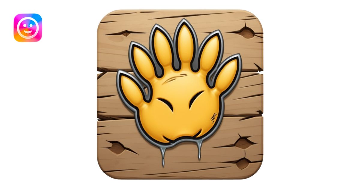 Claw scratch mark emoji | AI Emoji Generator