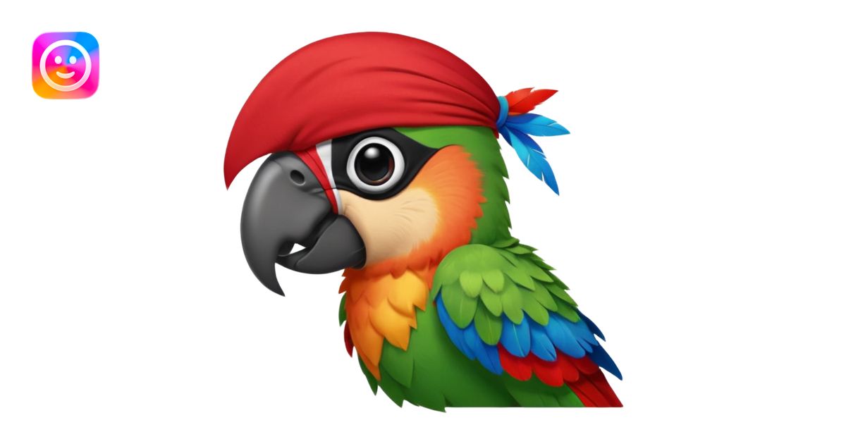 pirate and parrot emoji | AI Emoji Generator