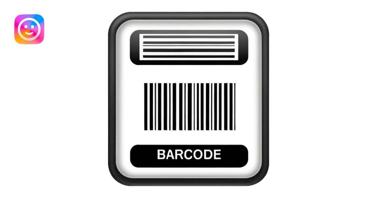 Barcode label emoji | AI Emoji Generator