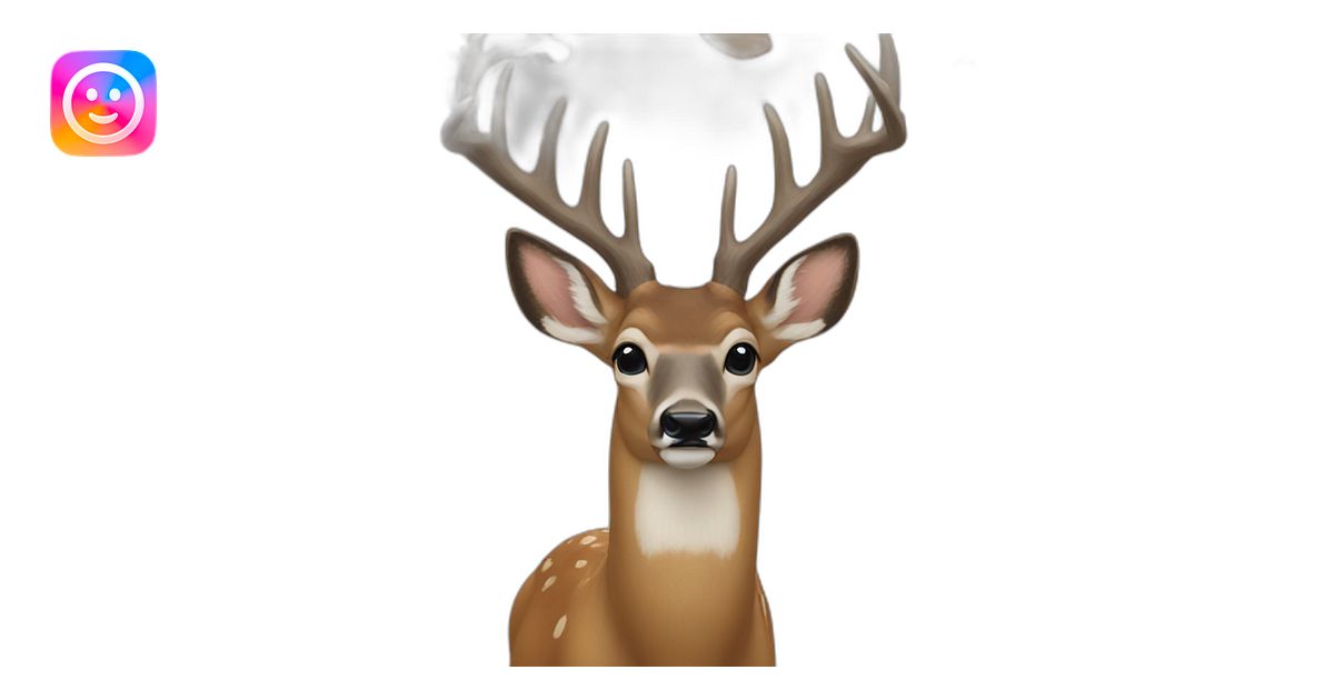 Whitetail deer real life emoji | AI Emoji Generator