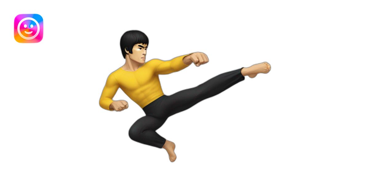 bruce lee kick emoji | AI Emoji Generator