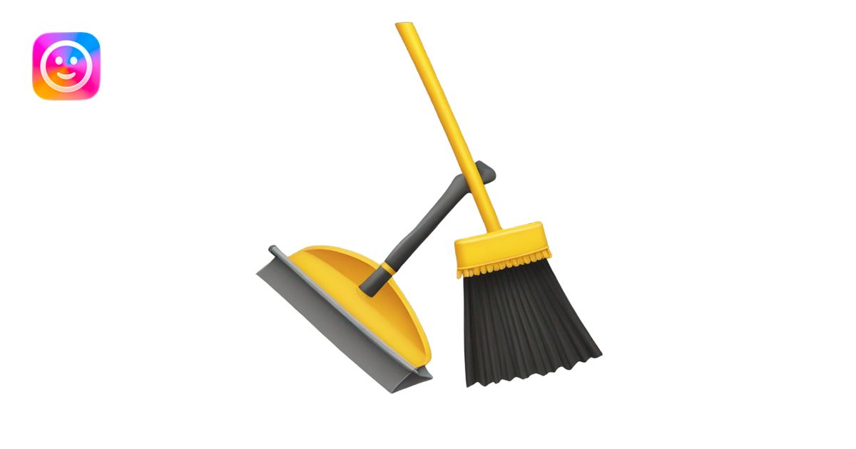 Broom & Dust Pan emoji | AI Emoji Generator