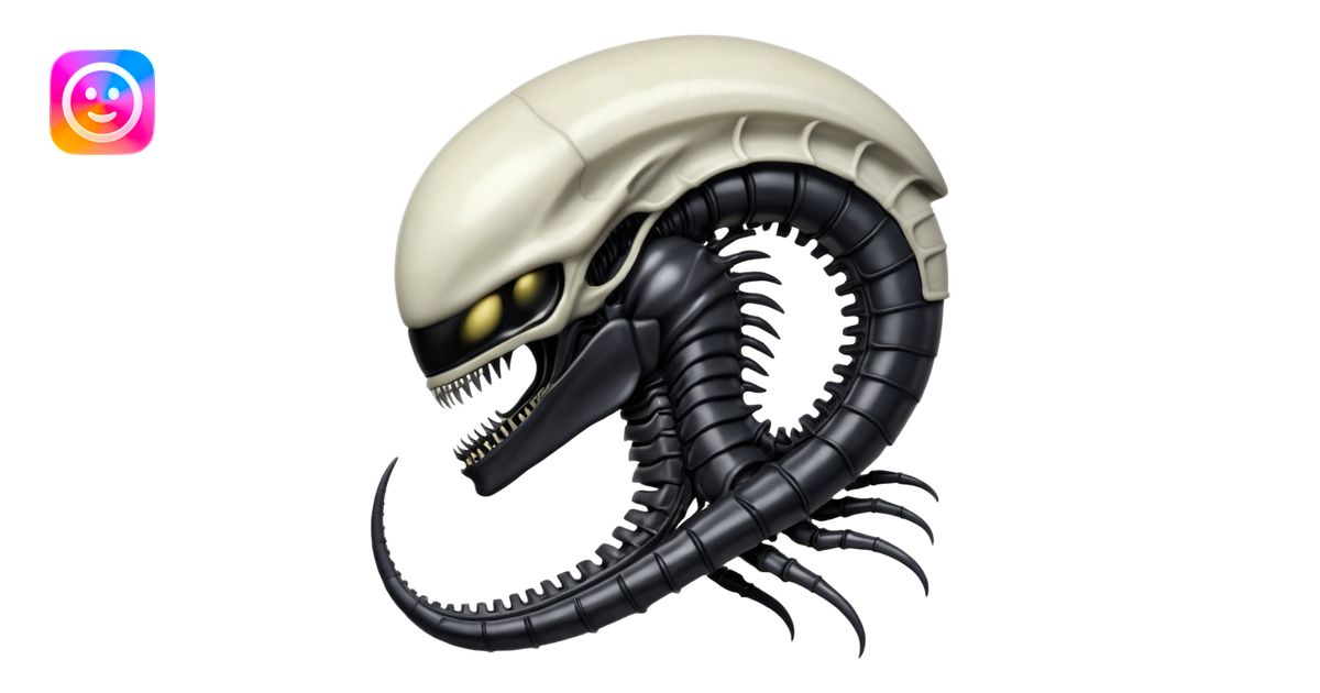 Female Xenomorph emoji | AI Emoji Generator