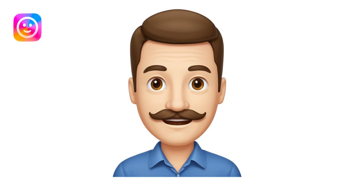 mustache man emoji | AI Emoji Generator