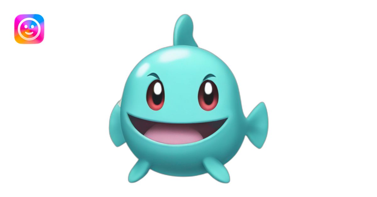 Wooper pokemon emoji | AI Emoji Generator