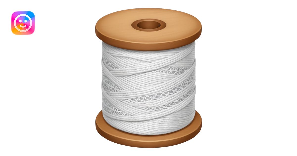 spool of thread with lace pattern emoji | AI Emoji Generator