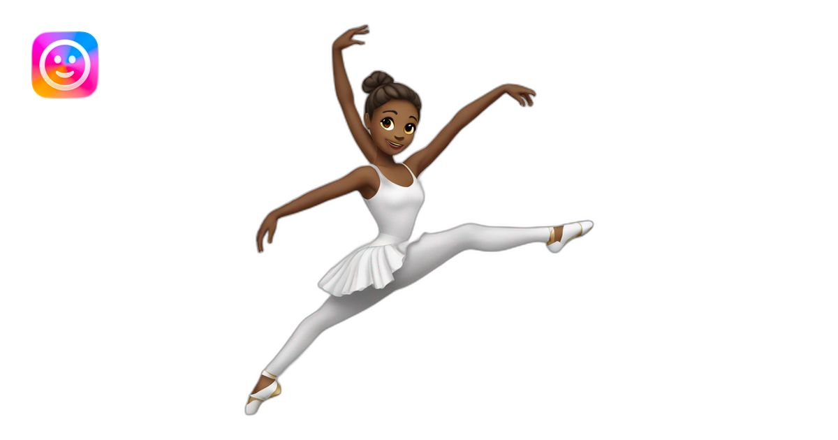 Dancer-White emoji | AI Emoji Generator