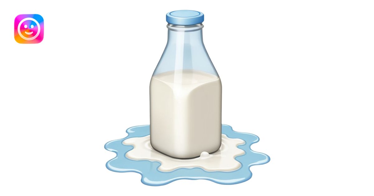 Milk on the floor emoji | AI Emoji Generator