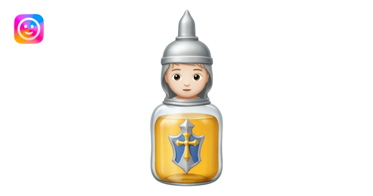 Justeun biberon avec Jeanne d’arc dedans emoji | AI Emoji Generator