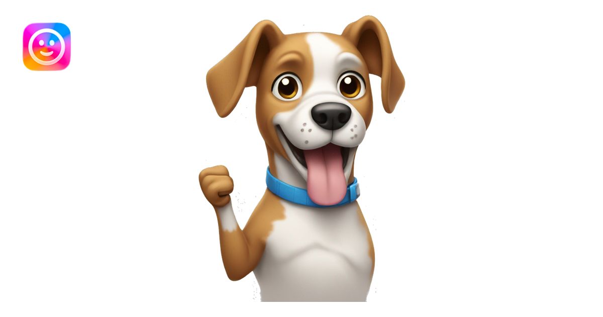 Dog giving thumbs up emoji | AI Emoji Generator
