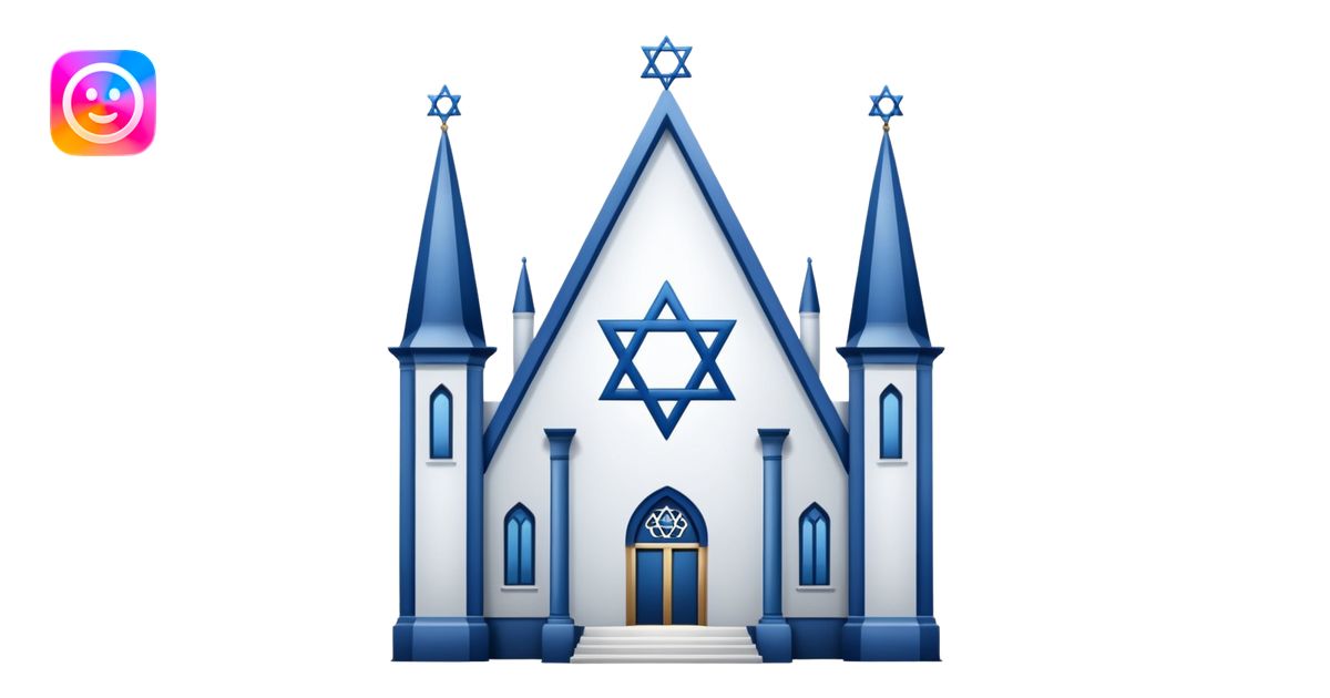 detailed reform jewish synagogue with magnificent gothic architecture ...