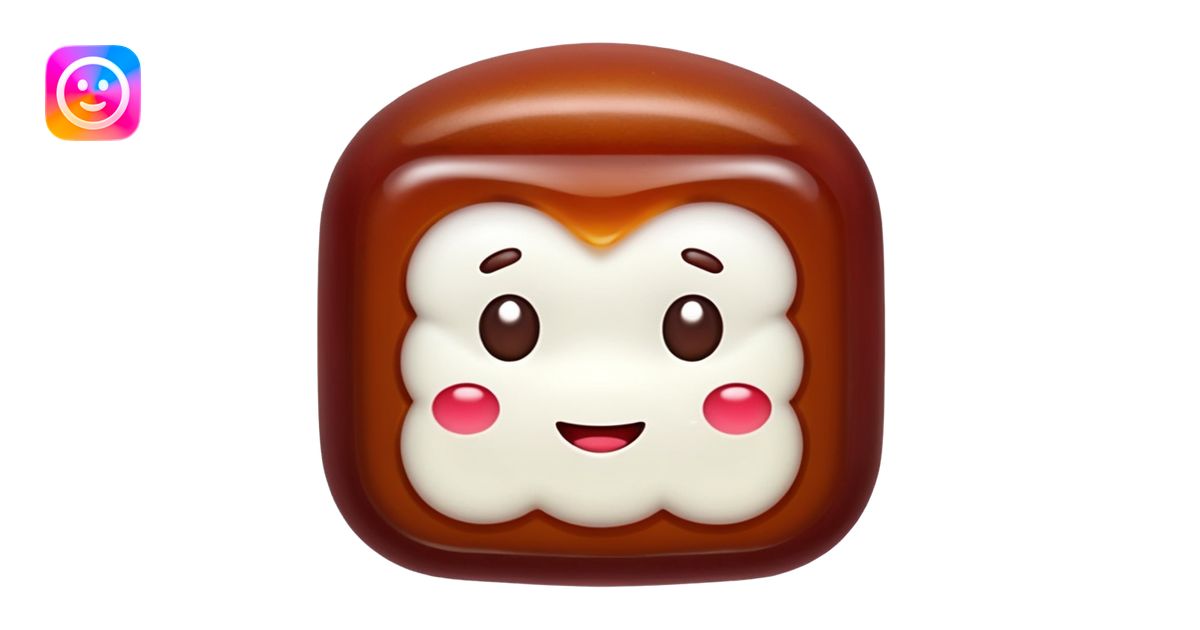 Red Bean Paste Jelly emoji | AI Emoji Generator