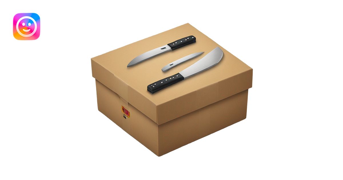 Knife box set emoji | AI Emoji Generator
