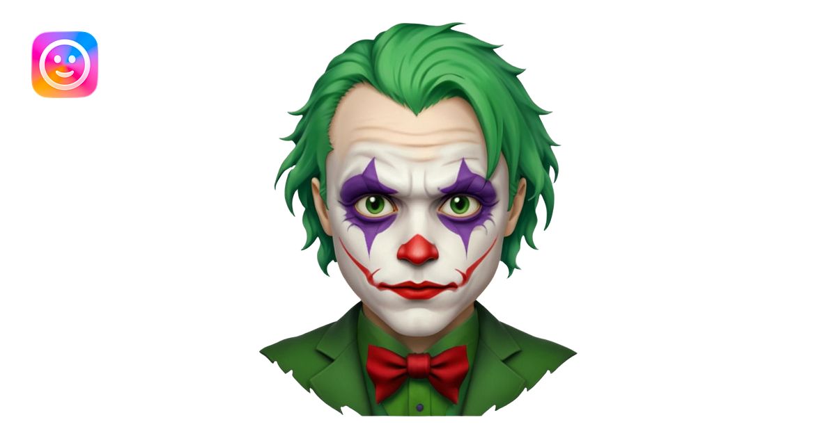 scary heath ledger joker emoji | AI Emoji Generator