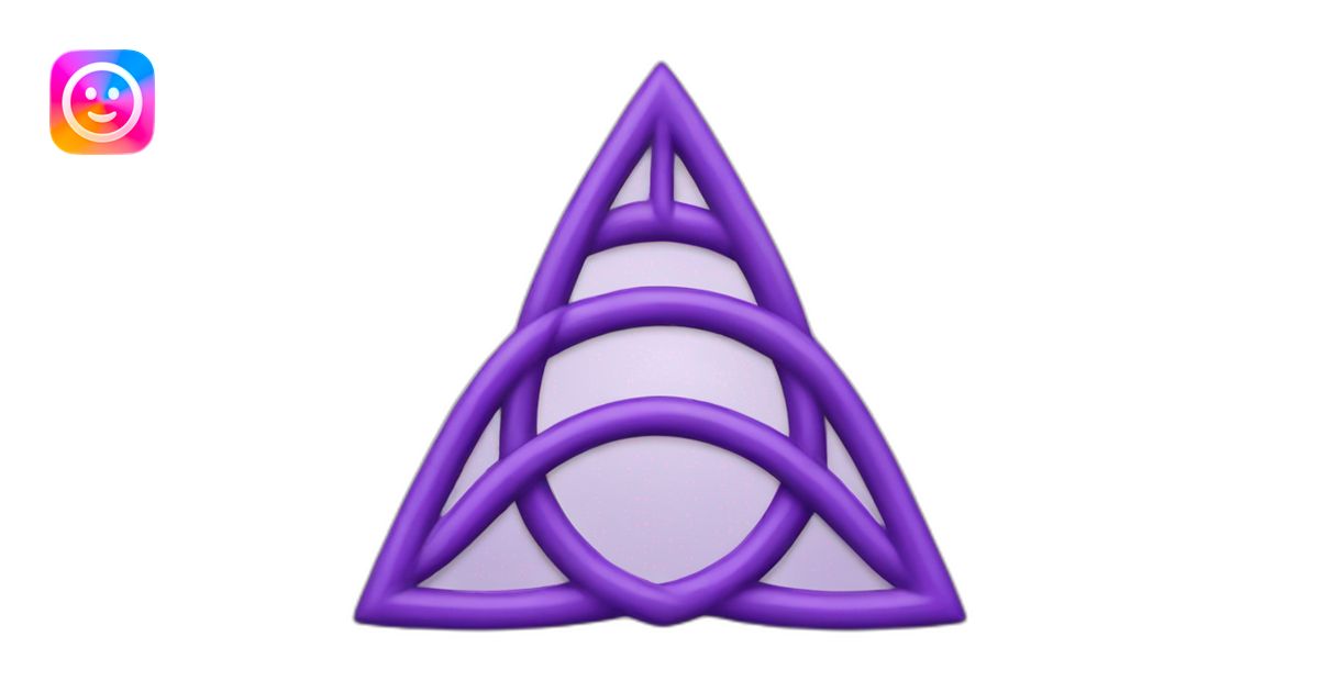 purple triquetra emoji | AI Emoji Generator