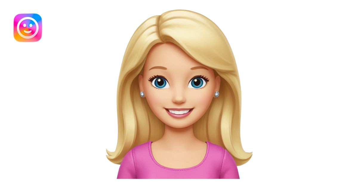 Barbie ios emoji | AI Emoji Generator