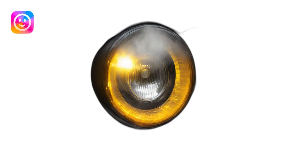 Bmw headlight in smoke asthetic emoji | AI Emoji Generator
