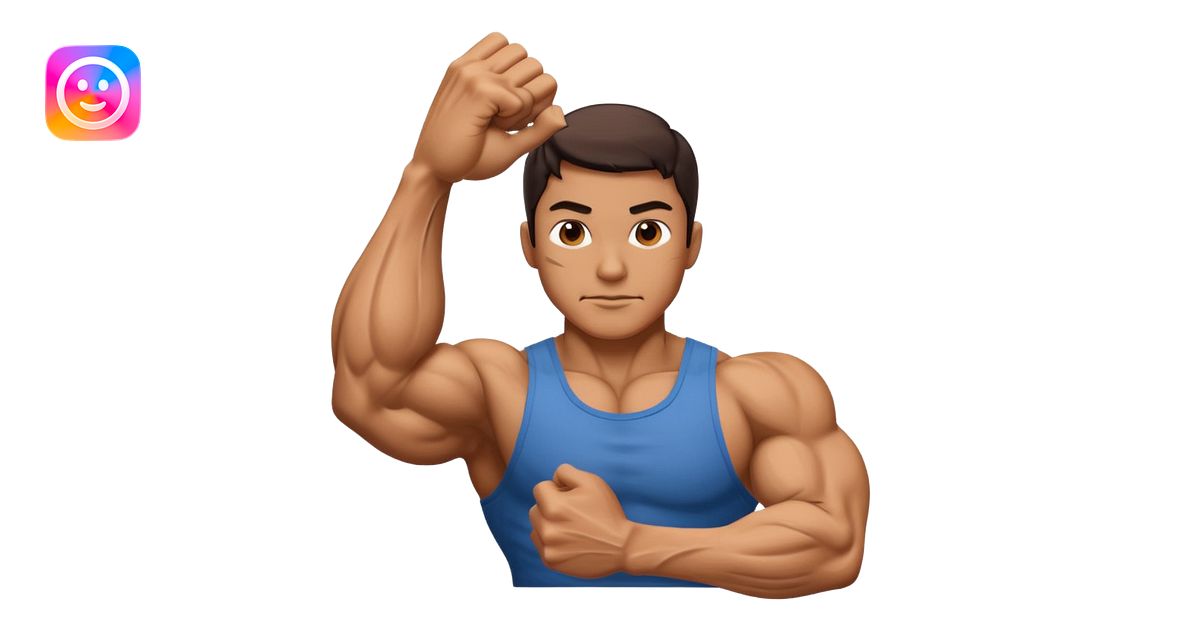 flexing arm emoji | AI Emoji Generator