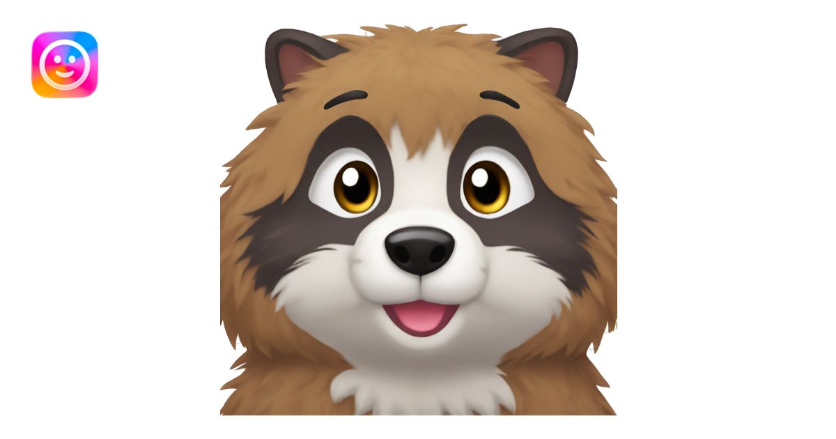 Snuffy Anime Raccoon Vtuber emoji | AI Emoji Generator