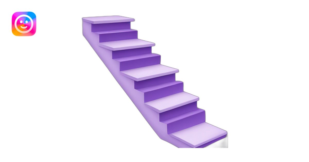 purple steps emoji | AI Emoji Generator
