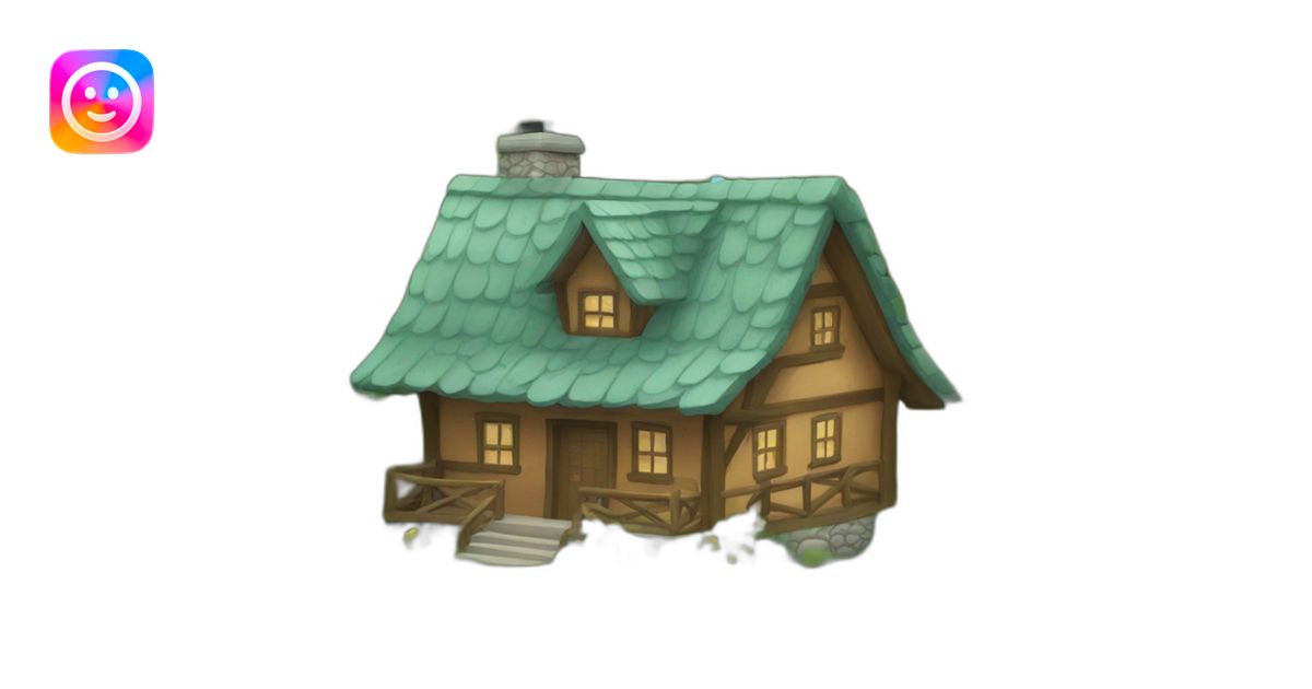 cottage-mountain emoji | AI Emoji Generator