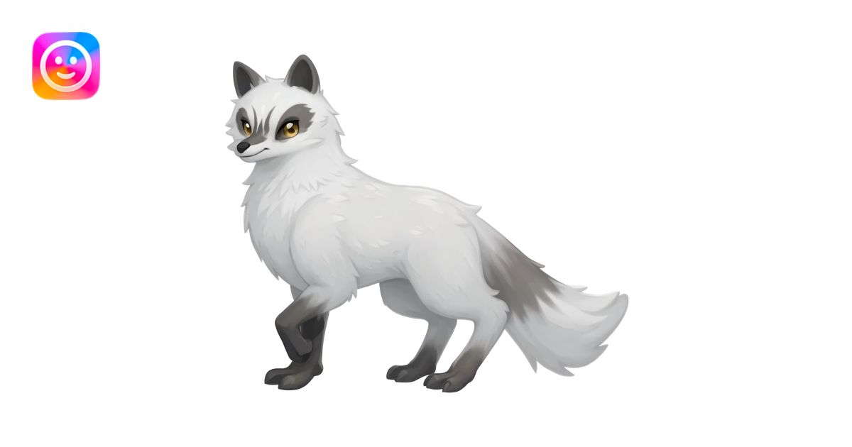 Snowy Owl-Arctic Fox-fusion-hybrid-animal-creature emoji | AI Emoji ...