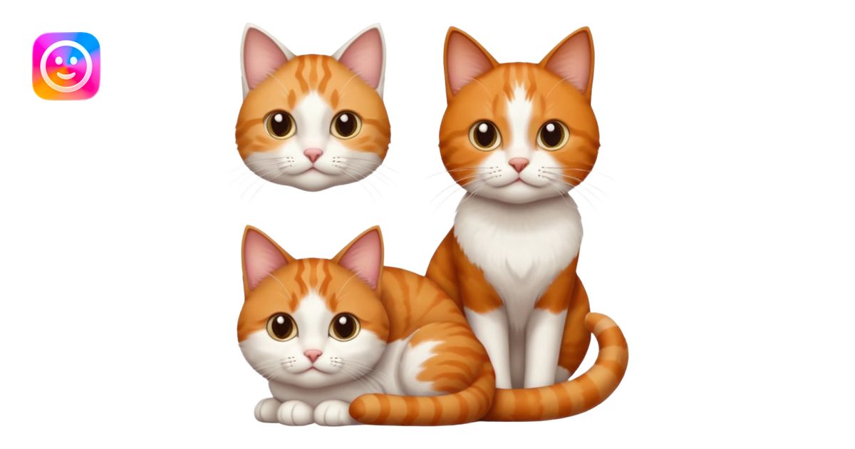 3 sibling cats all various different natural colours; 1 is ginger and ...