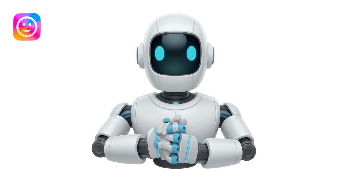 a robot as an operations agent emoji | AI Emoji Generator