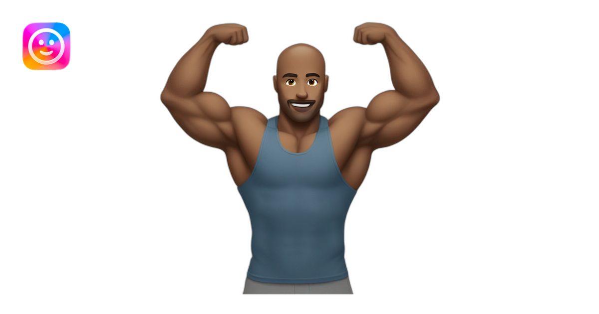 man doing triceps emoji | AI Emoji Generator