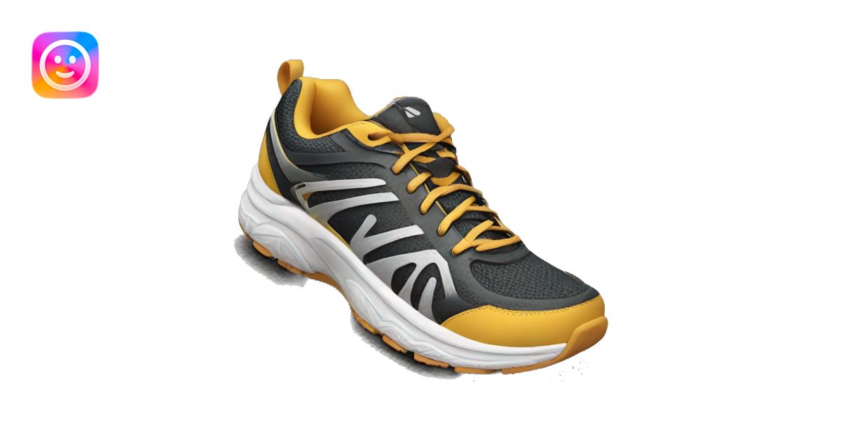 running shoe on the ground emoji | AI Emoji Generator