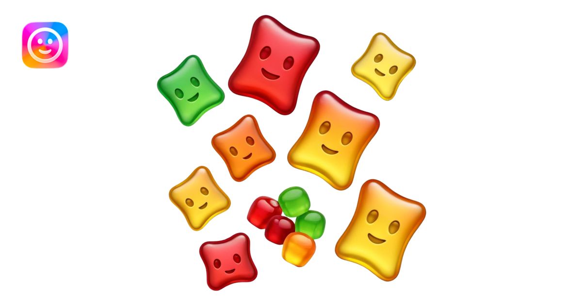 juicy fruit snacks emoji | AI Emoji Generator