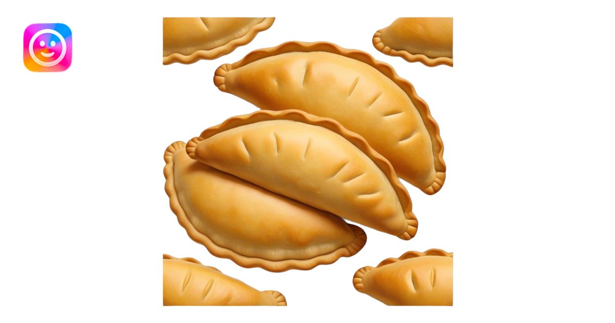 Empanadas Cinematic Realistic Empanadas Dish Emoji, depicted as crispy ...
