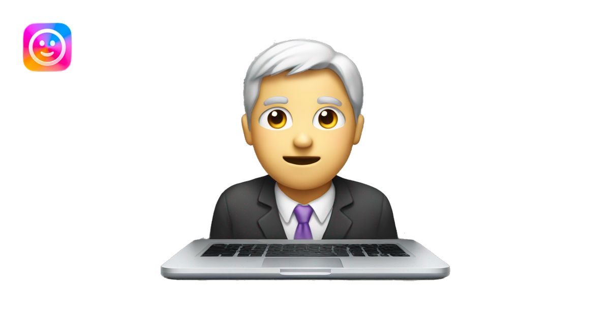 statistics on the laptop emoji | AI Emoji Generator