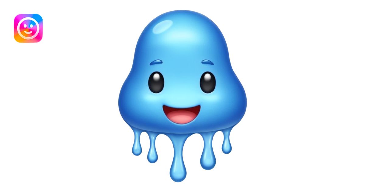 blue slime emoji | AI Emoji Generator