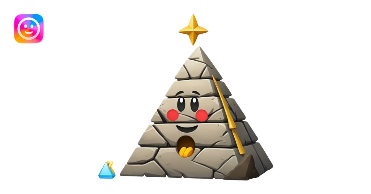 emoji whatsapp piramide emoji | AI Emoji Generator