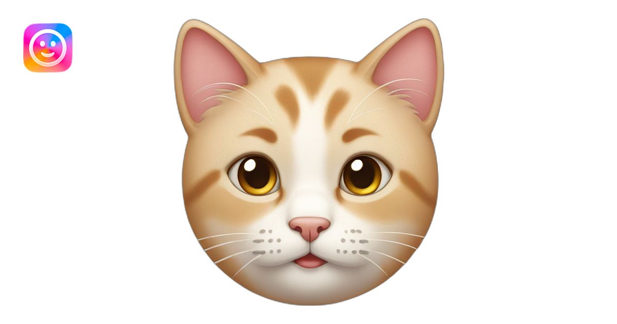 Blushing cat emoji | AI Emoji Generator