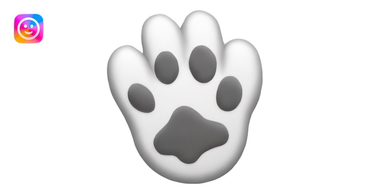 white paw emoji | AI Emoji Generator