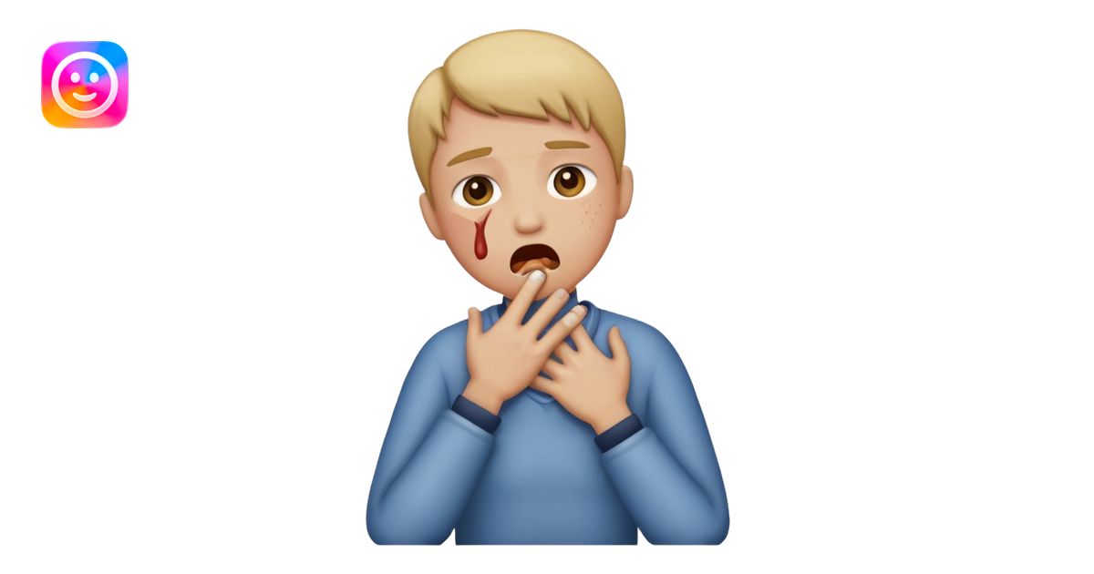 Self choking emoji | AI Emoji Generator