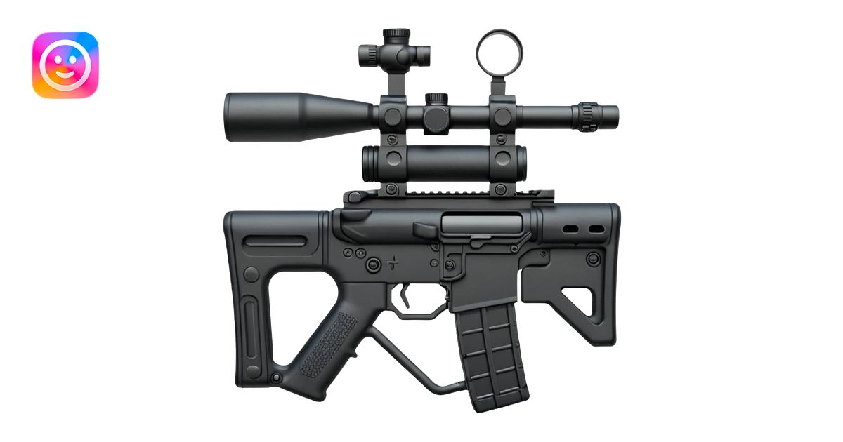 AR-15 drum mag and scope emoji | AI Emoji Generator
