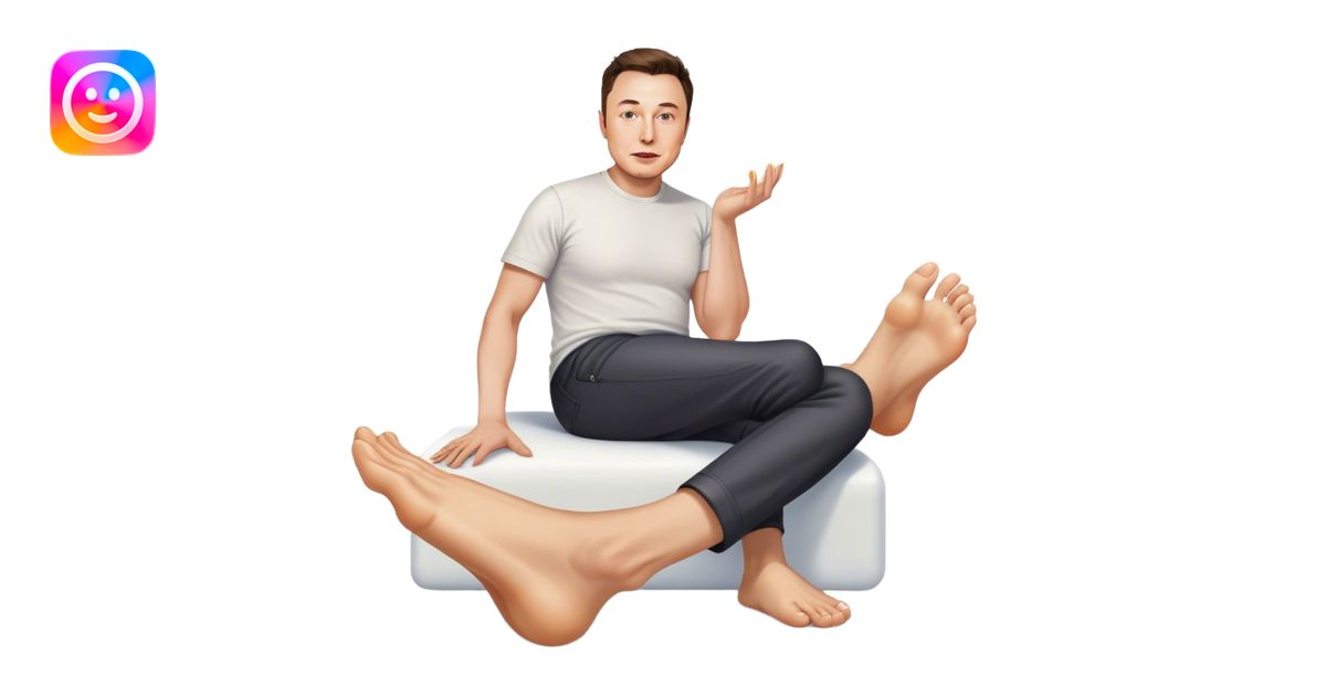 elon musk smelling feet emoji | AI Emoji Generator