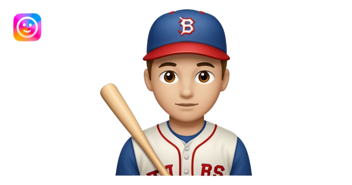 Baseball Player Center Fill emoji | AI Emoji Generator