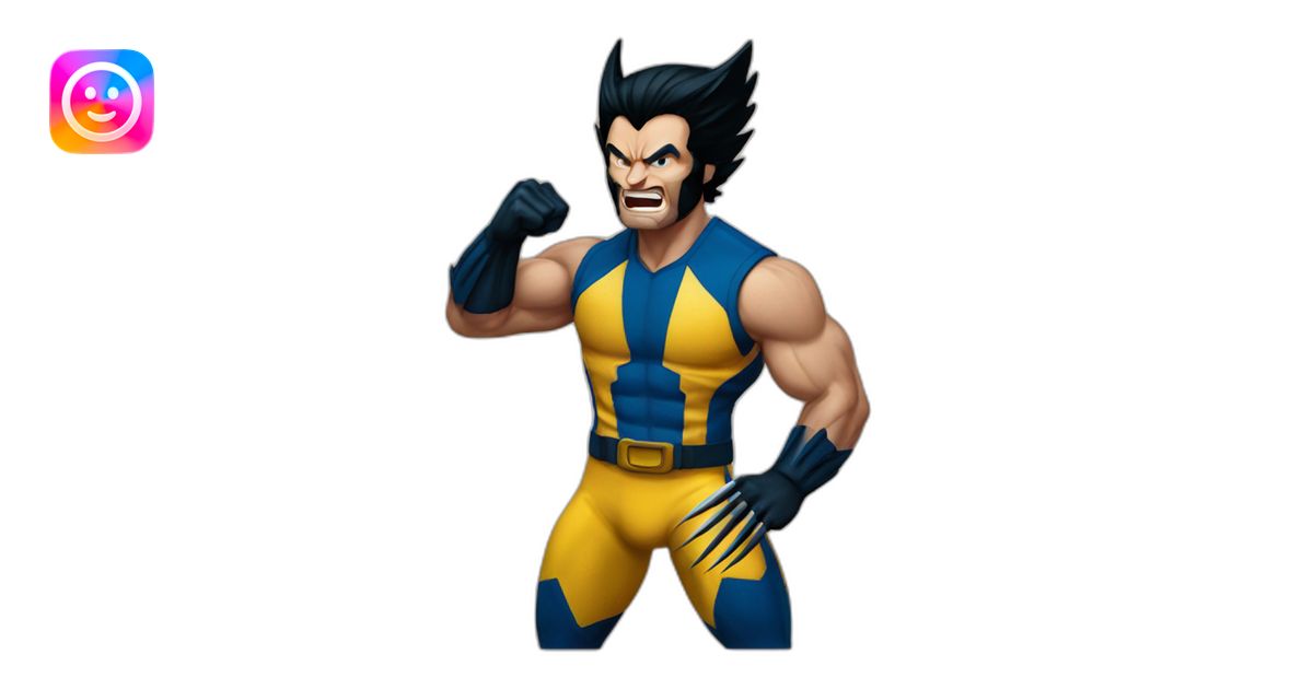 Wolverine-claws emoji | AI Emoji Generator