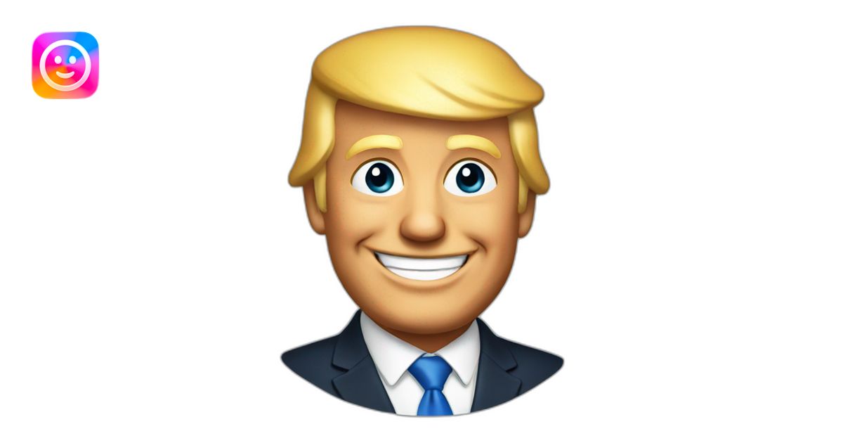 President Trump smiling emoji | AI Emoji Generator